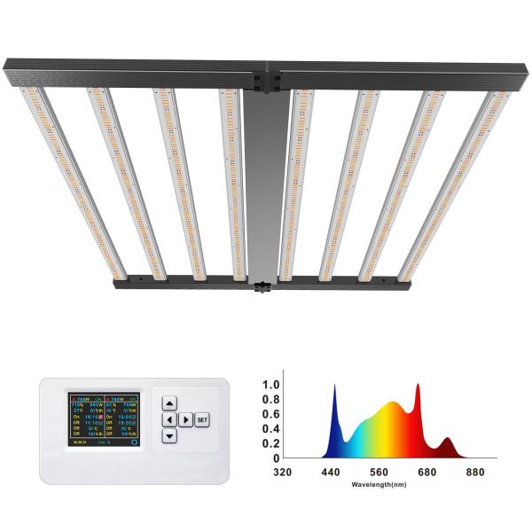 Quality Foldbale Hydroponics LED Grow Lights 6 Bars Agricultual Led Grow Light For Veg Flower for sale