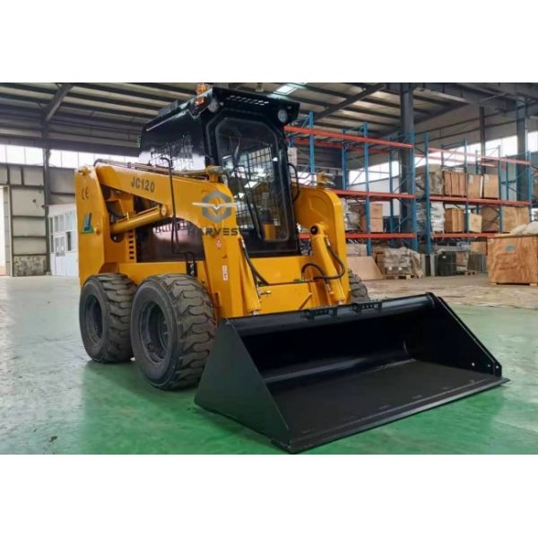Quality 1500kg Skid Steer Loader JC120 With 0.6cbm Bucket WEICHAI 103kw Engine for Sale for sale