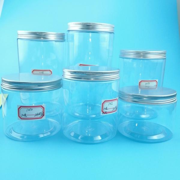 Quality Wide Mouth 100mm Diamater Plastic Screw Cap Jars For Candy for sale