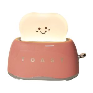 Quality LED Night Lamp Light-Up Toaster Bedside Decorative Table Desk Light PVC Material for sale