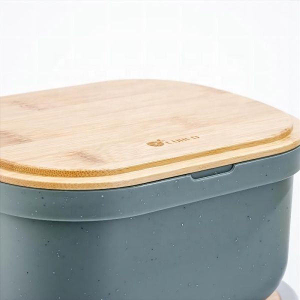 Quality 190*150*100 mm Microwavable Food Container Eco Custom Logo Color Separated Space for sale