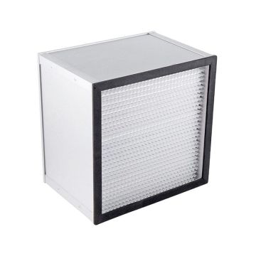 Quality Galvanized Steel Clapboard Frame Deep Pleated Hepa Air Filter H13 H14 99.97% for sale