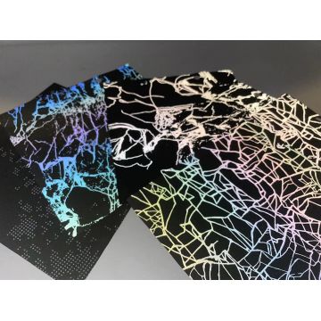 Quality High Visibility Soft Color Retro Shiny Reflective Fabric Rainbow Waterproof For for sale