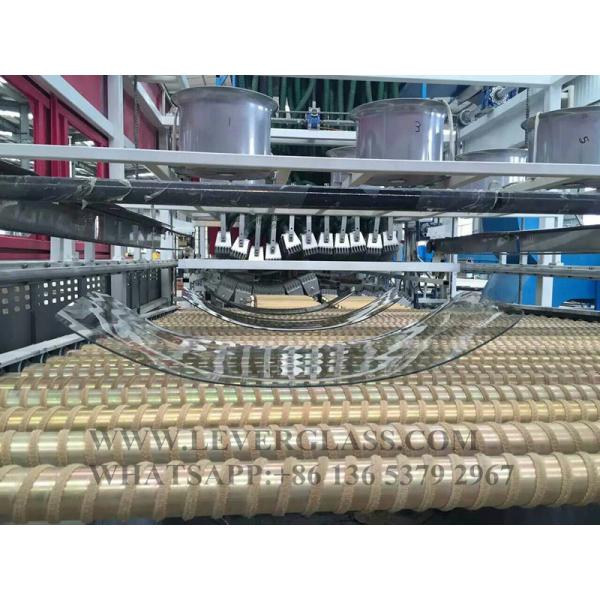 Quality Double Curvature Glass Tempering Furnace for truck rear glass, bending glass machine for sale
