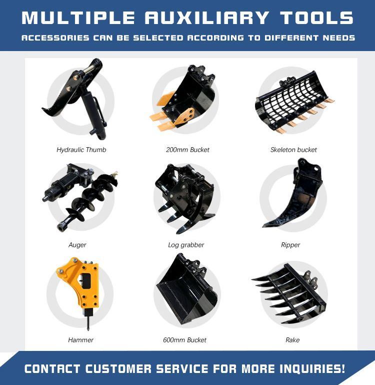 Chinese Hydraulic Mini Excavator Road Construction Mini Compact Excavators Micro Crawler Digger Sold