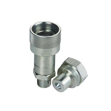 Quality Ball Vavle Seal Threaded Coupling For Hydraulic Jacks QKTL Series Cr3 Zinc for sale