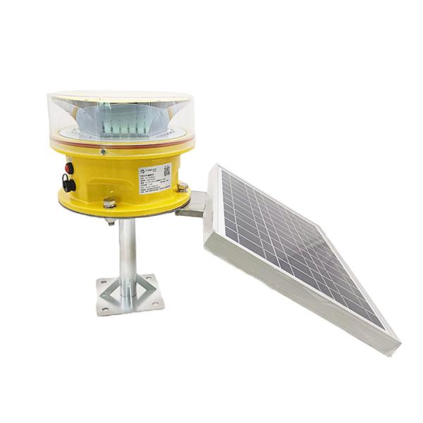 Quality 2000cd Red Aviation Obstruction Light Solar Powered Medium Intensity for sale