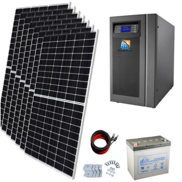 Quality No Noise 8000Watt Off Grid Solar Power System With Battery Storage for sale