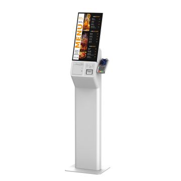 Quality Fast Food Ordering Kiosk 21.5 Inch Screen Scan QR Code and Credit Card Payment for sale