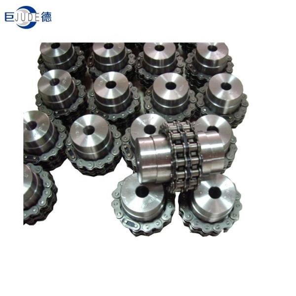 Quality Power Flexible Drive Coupling Steel Sprocket Chain Coupling Customized for sale