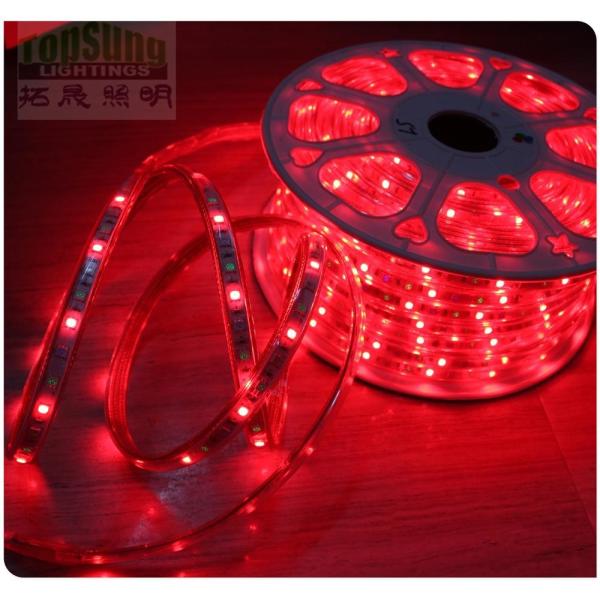 Quality Whole sale red flexible led strip 50m 220V 5050 smd strip 60LED/m led ribbon for sale