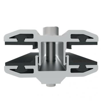 Aluminum Alloy Solar Panel Clamps Extrusion Profile Frame Bracket Double Glass
