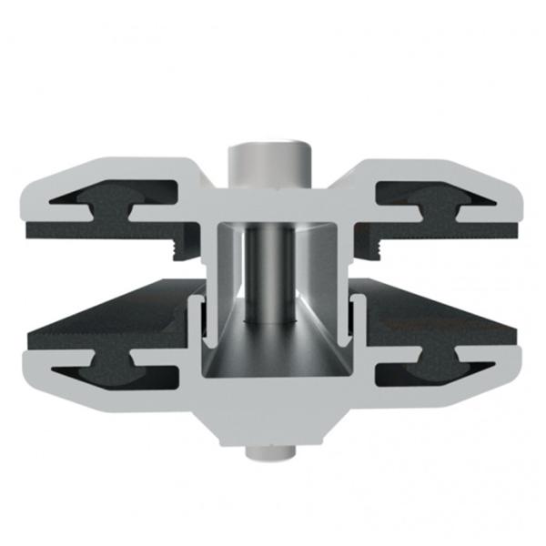 Quality Aluminum Alloy Solar Panel Clamps Extrusion Profile Frame Bracket Double Glass for sale