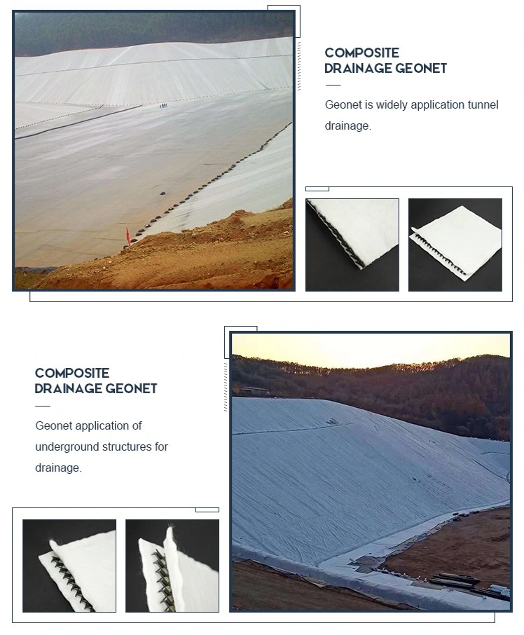 Good Hydraulic Conductivity 3D Drainage Composite Net for Tunnels