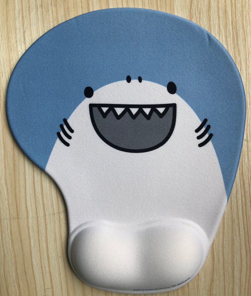 Minglu WMP-049A Non Slip Rubber material Cartoon cute custom gel  wrist rest mouse pads