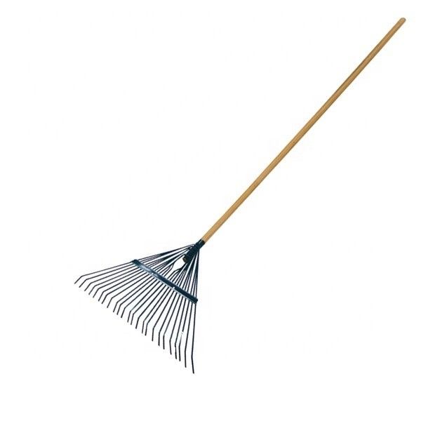 Quality STEEL Leaf Rake with 1.2M Wooden Handle Efficiently Remove Leaves and Debris for sale