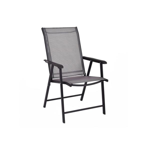 Quality Textilene Folding Camping Chairs Easy Portable Steel Position for sale