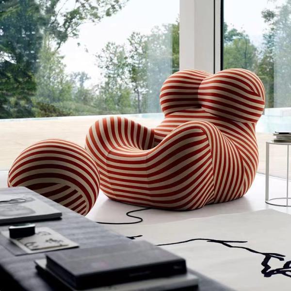 Quality Velvet Leisure Sofa Chair Fabric Living Room Chaise Longue Customized for sale