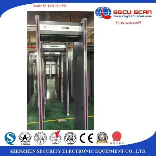 Quality IP55 Security Walk Through Metal Detector Weatherproof LCD Display for sale