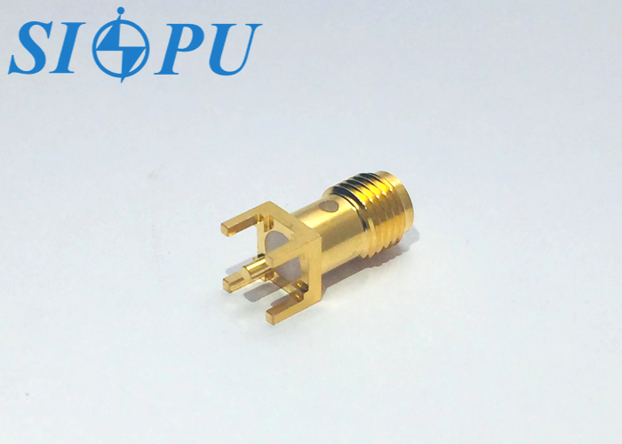 SMA Female Right Angle PCB Soldered Mount Microstrip RF Coaxial Connector