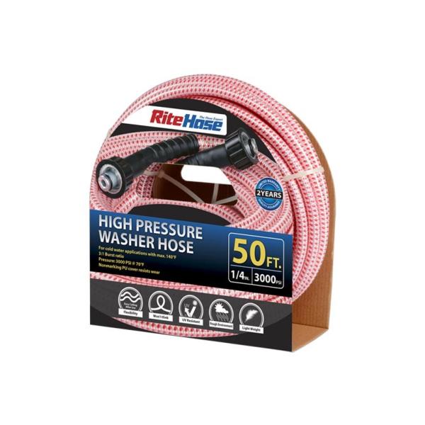 Quality 100FT PU Cover Pressure Washer Hose for sale