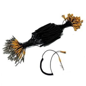 Quality Black Yellow 1.8m Esd Grounding Cable For Cleanroom Antistatic for sale