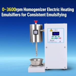 Quality 0-3600rpm Homogenizer Electric Heating Emulsifiers for Consistent Emulsifying for sale