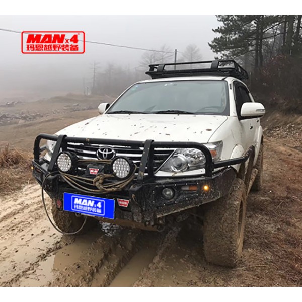 Quality steel Front4x4 bumper offroad bull bar For toyota fortuner 2006 for sale