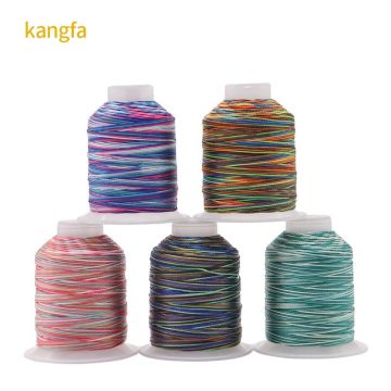 Quality High Temperature Resistant 100G Weight 15ply Rainbow Weaving Crafts Polyester for sale