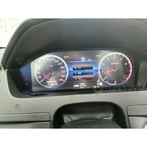 Quality VIKNAV 12.3" Digital Speedometer For Mercedes Benz C-Class W204 2008-2011 for sale