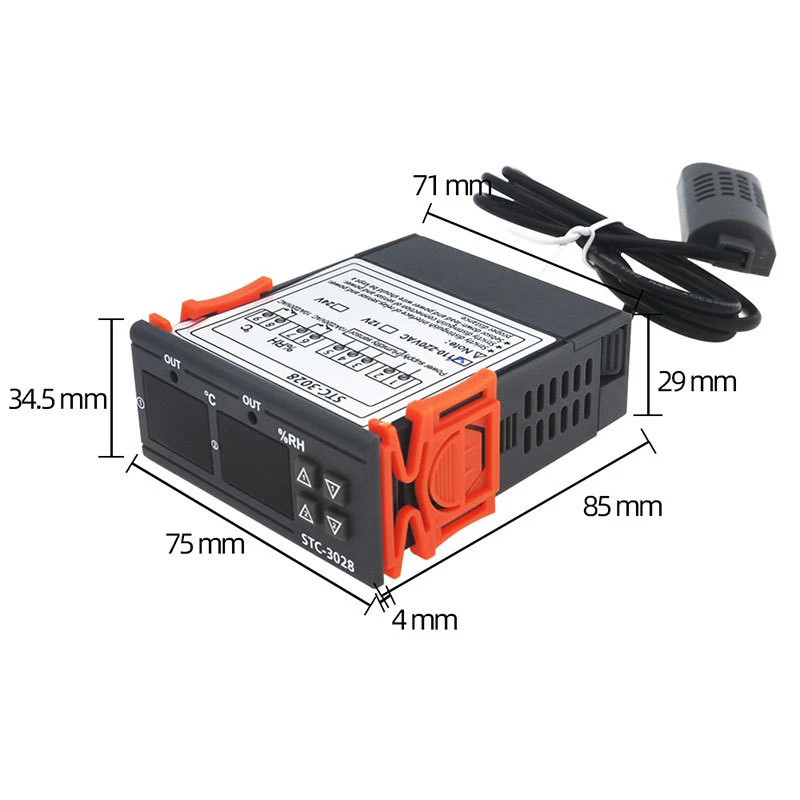 Quality STC-3028 Humidity And Temperature Controller AC 220V DC 12V 24V for sale