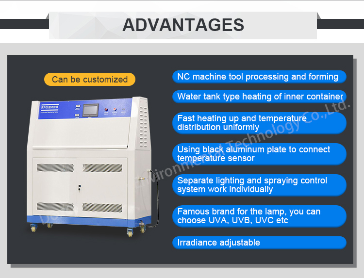 UV Weather Resistance Chamber Accelerated Weathering Tester Aging Testing Instrument