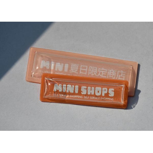 Quality Garments 1.0mm Clear TPU Embossed Patch With White Custom Logo for sale