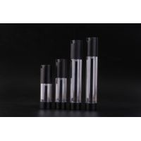 Quality UKMS08 15-20-30-35ml  Small empty High quality new design Airless AS Cosmetic bottle black airless pump bottle for sale