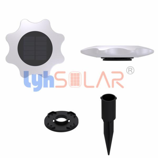 Quality Flower Shape Solar Powered Garden Lights With IP67 For Swimming Pool Lighting for sale