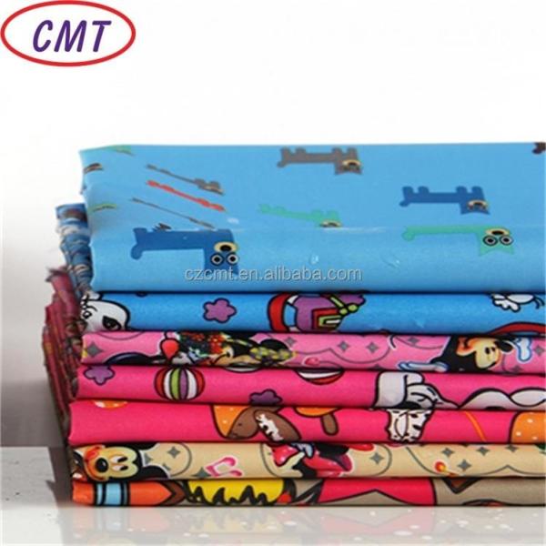Quality Waterproof PU Coated Oxford Fabric Plaid 100% Polyester Cartoon Print for sale