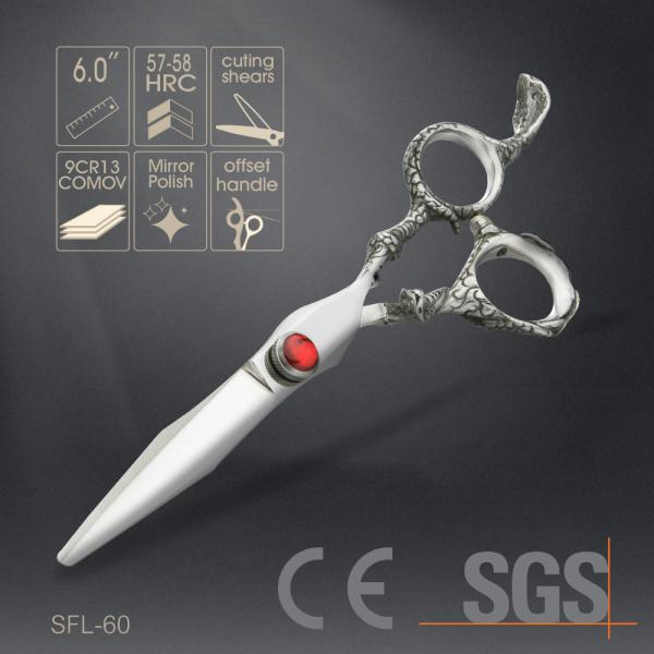 Quality Precise Special Hairdressing Scissors Colouful UFO Screw Excellent Stability for sale