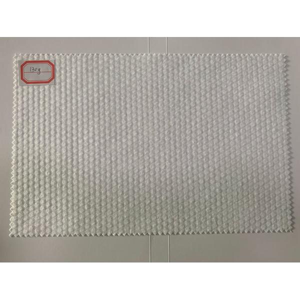 Quality 130g White Pearl Grain 100%Viscose Cross Spunlaced Non-Woven Tissue for sale