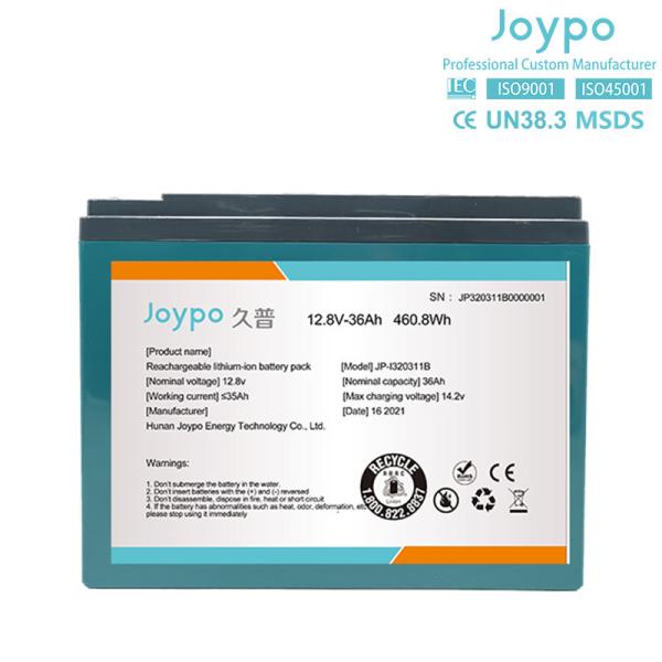 Quality 36Ah 12V Rechargeable LiFePO4 Battery Pack For Solar Light for sale