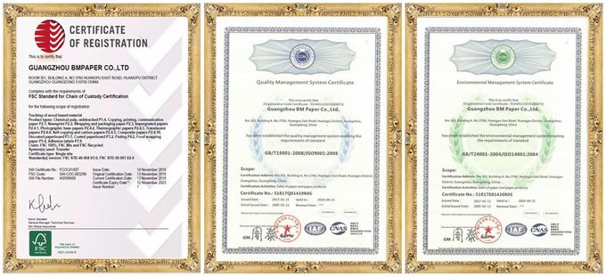 FSC Certified Virgin Pulp 80 - 300gsm Glossy C2S Coated Art Paper For Hangtag