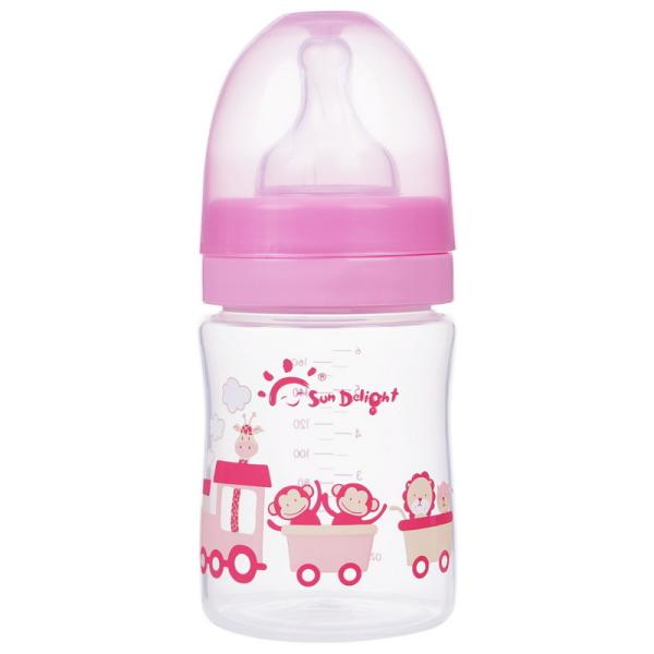 Quality 160ml PP Baby Feeding Bottle Wide Neck Washable for sale