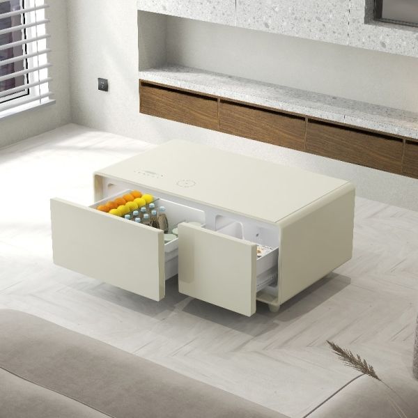 Quality Modern European Style Standard Sized Coffee Table with Smart Refrigerator and for sale