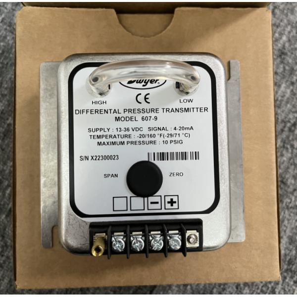 Quality Dwyer 607-9 Differential Precision Pressure Transmitter 0-25