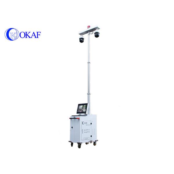 Quality IR Night Vision Mobile Sentry Surveillance Trailers High Resolution 4g Security for sale