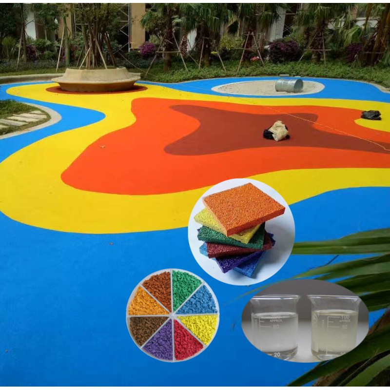 EPDM Binder application on sports surface