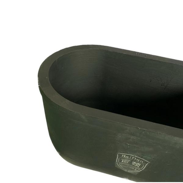 Quality Cylindrical Graphite Clay Crucible Chemical Resistance For Melting Casting for sale