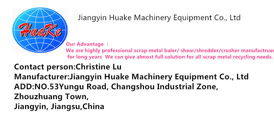 High Density High Efficiency Hydraulic Scrap Metal Shear Cutter