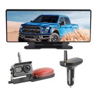 Quality Night Vision 33ft Mirror Dash Cam Backup Camera Car Charger Receiver for sale