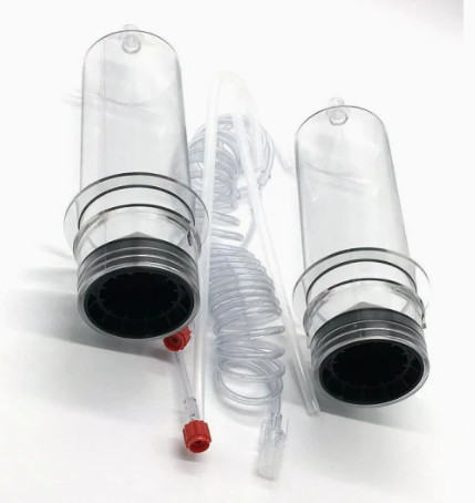 Quality 65ml Medical Disposable Sterile Angiographic Syringe Single / Double Channel for sale