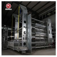 Quality Galvanized Poultry Broiler Cage Laminated Multi Level Prefabricated for sale